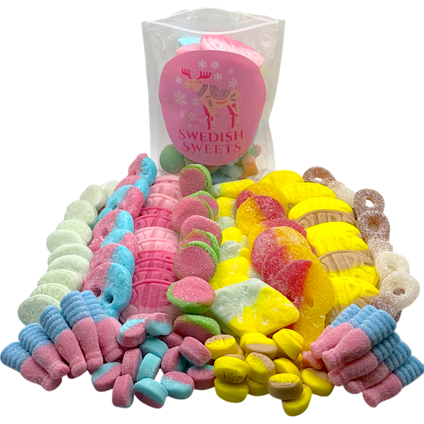 Swedish Candy - Pink & Blue Swedish Candy Sweet/Sour Mix – Swedish Sweets